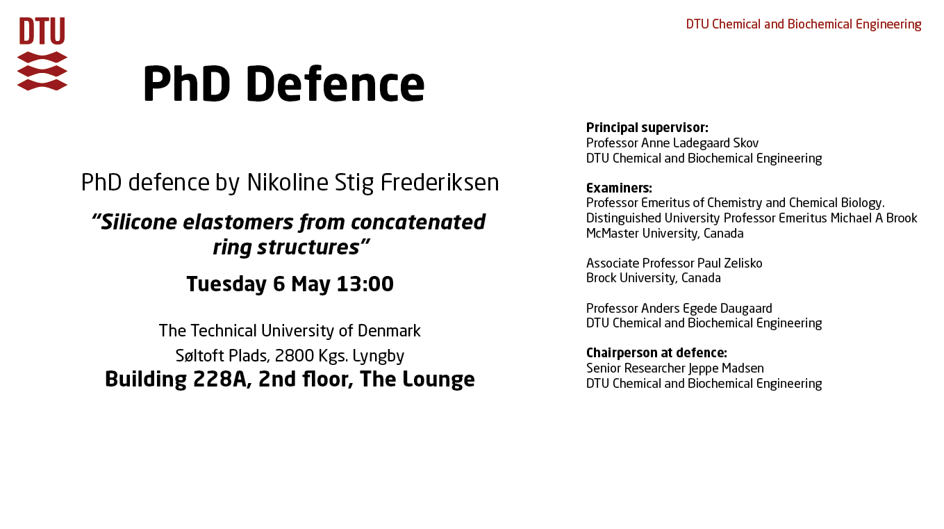 PhD Defence by Nikoline Stig Frederiksen